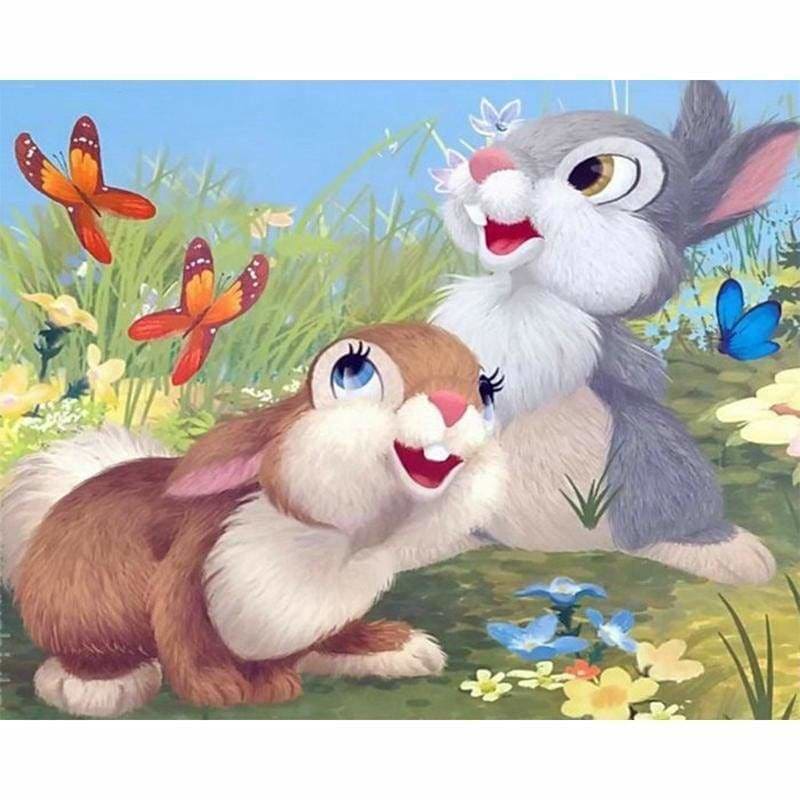 Full Drill - 5D DIY Diamond Painting Kits Cartoon Rabbits – Australia ...